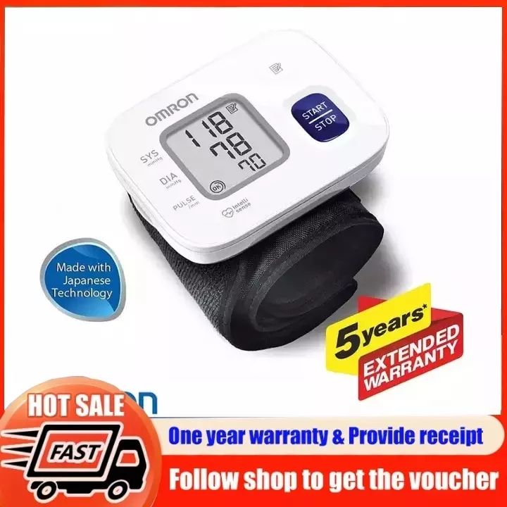 Omron Wrist Blood Pressure Monitor (HEM-t10) BP App w/ 5 years warranty ...
