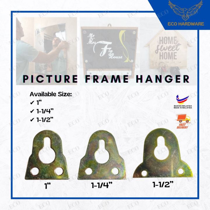Eco Hardware & Necessary Rainbow Plated Picture Frame Hanger Frame ...