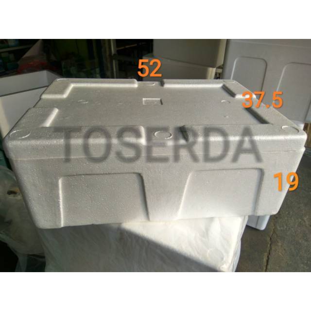 Styrofoam Box 52x37.5x19 Sterofom Ikan Cupang Burayak Kutu Air Sterofom ...
