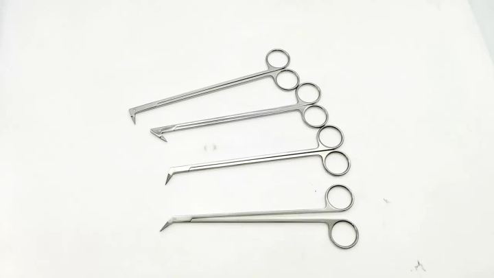 Micro Vascular 1PC 45° 60° 90° 135° Crown Angled Blunt tip Stainless ...