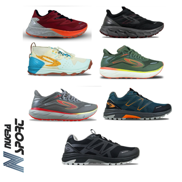 910 Nineten Sepatu Trail Running YUZA MATTERHORN - HITAM/ABU/ORANGE ...