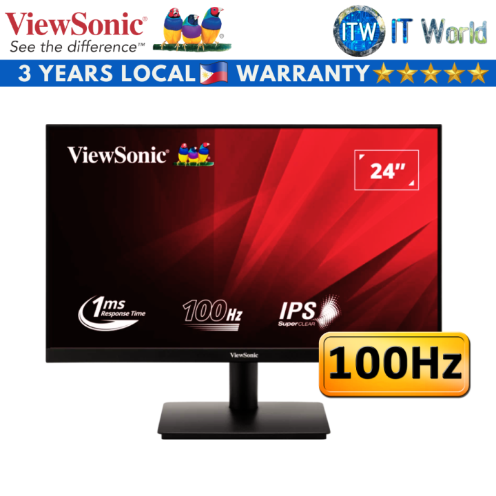 Itw | Viewsonic Monitor 24" (1920 x 1080 FHD) / 100Hz / IPS / 1ms MPRT ...