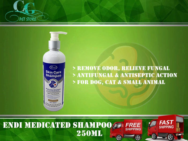 Endi Skin Care Medicated Shampoo / Anti Fungal Bacterial (Dog & Cat ...