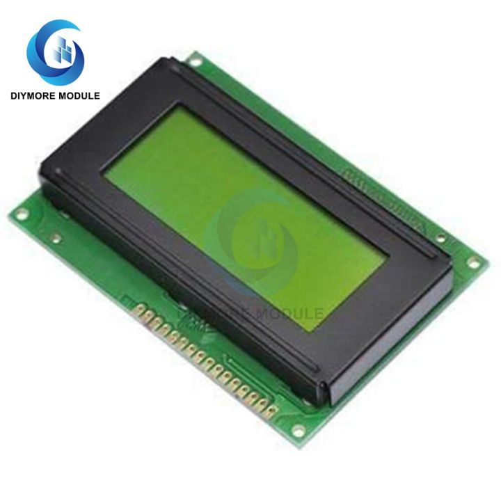 1604 16*4โมดูลจอแสดงผลชนิด LCD สีเหลือง/สีฟ้า LCM 5.0V SPLC780 HD44780 ...