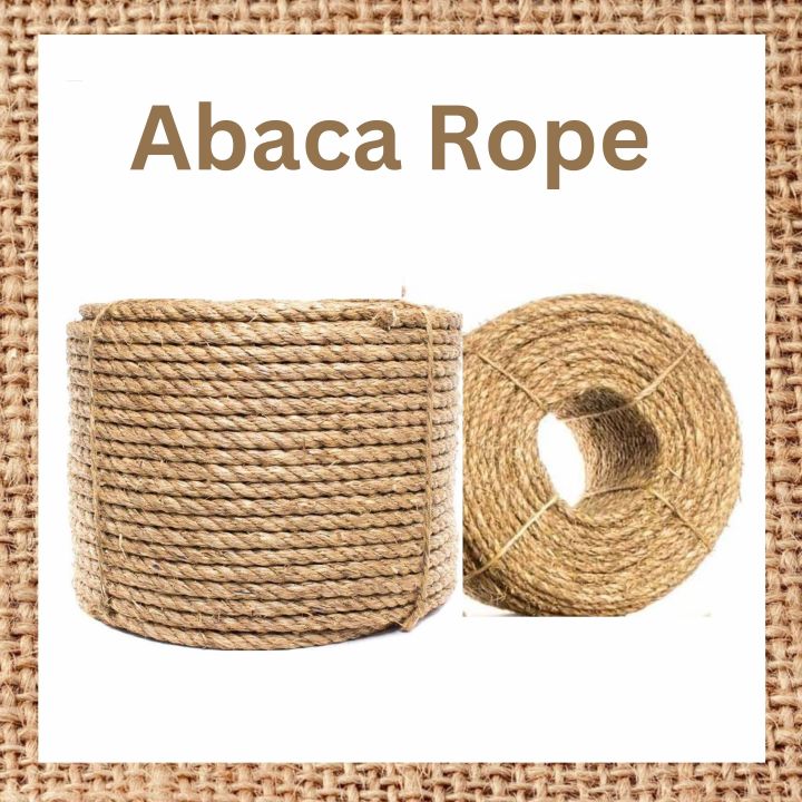 Manila Rope Twisted Abaca Natural for Indoor and Outdoor Use 3/8 Sold ...