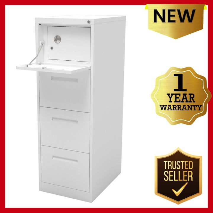 Vertical 4-Drawer with Safe Vault & Keys Manual-combination keylock ...