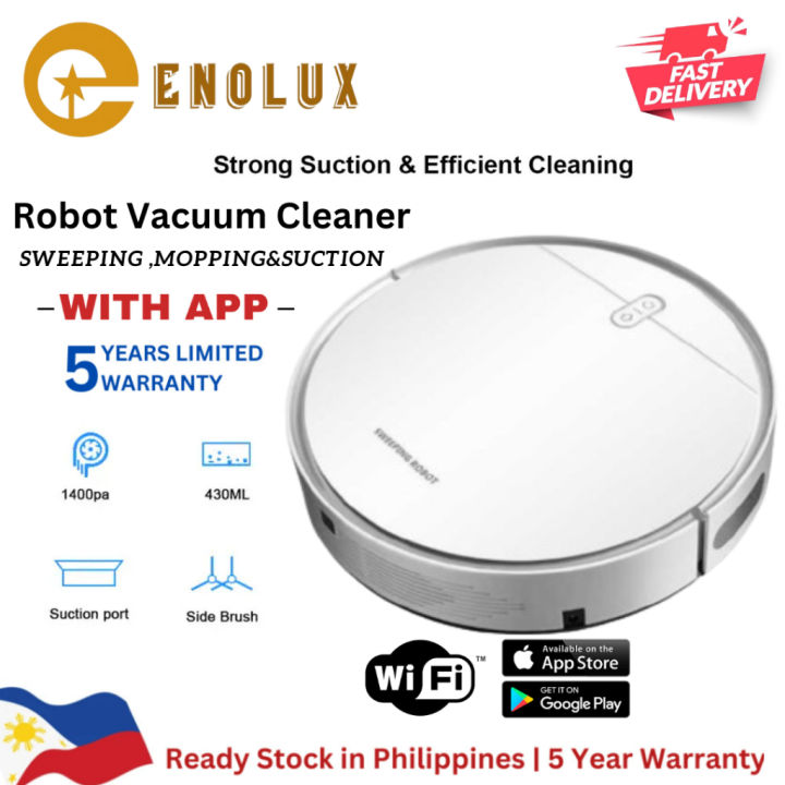 Enolux DB300DB100F5 Smart Robot Vacuum Cleaner 3 in 1 Intelligent Home ...