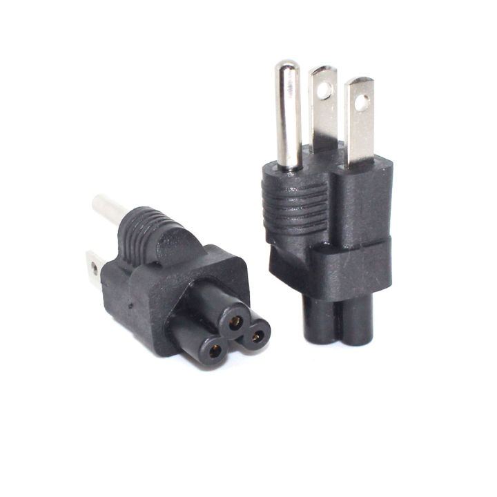 IEC 320 C5 to USA NEMA 5-15P Power Plug Adapter C5 3 prong Eeceptacle ...