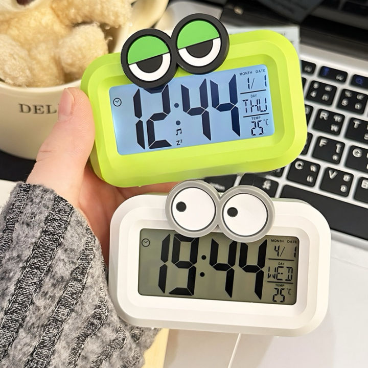 Đồng Hồ Báo Thức Điện Tử Mini Có Đèn LED Hiển Thị Nhiệt Độ Và Độ Ẩm Đa ...
