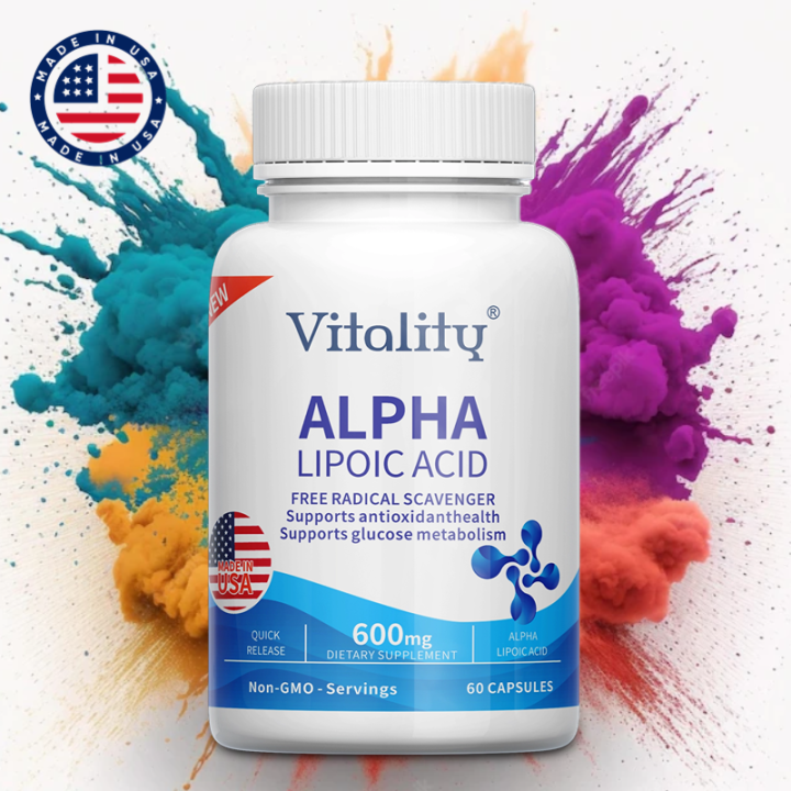 Alpha Lipoic Acid 600 Mg Supports Antioxidant Health And Sugar Metabolism And Helps Relieve