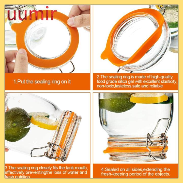 UUMIR O Rings Storage Canning Accessories Jars Replacement Washers Jar ...