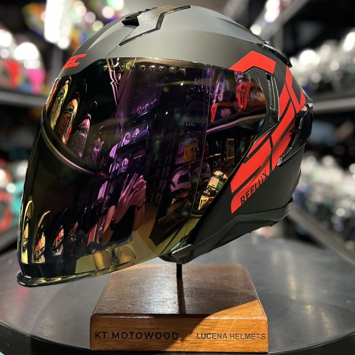 SEC REFLUX Half Face Dual Visor Helmet w/ FREE EXTRA VISOR | Lazada PH