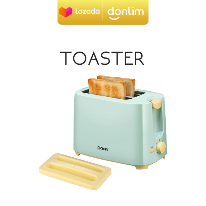 Donlim 2 Slices Pop-up 7 Speed Adjustment Stainless Steal Bread Toaster ...