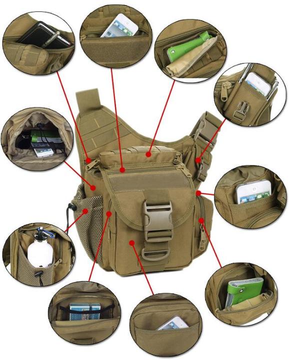 2023 Outdoor Bag Men Multi-functional Tactical Bag Camera Messenger Bag ...