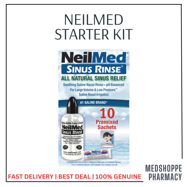 NeilMed Sinus Rinse Starter Kit With 10 Packets | Lazada