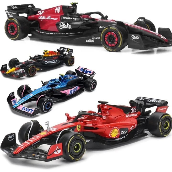 2023 Urago 1:43 F1 SF23 Red Bull RB19 Alpine A523 Alfa Romeo C43 Alloy ...