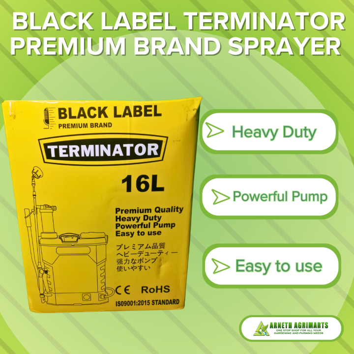 BLACK LABEL PREMIUM BRAND TERMINATOR 16 LITERS SPRAYER | Lazada PH