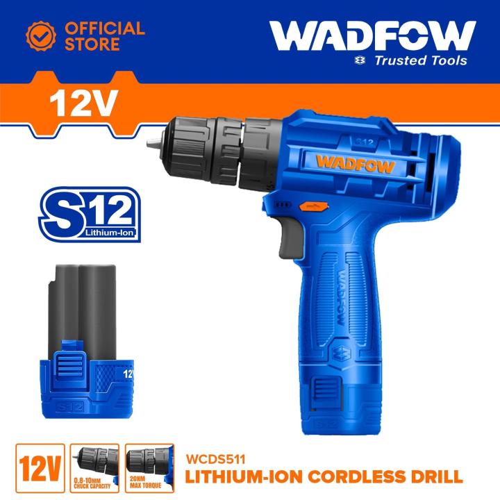 12V WADFOW LITHIUM-ION CORDLESS DRILL WCDS511 | Lazada