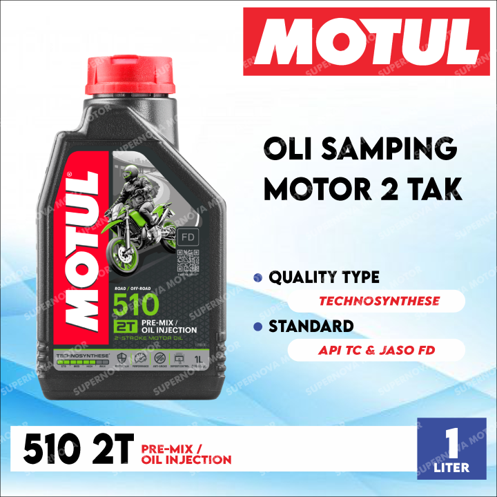 OLI MOTUL 510 2T TECHNOSYNTHESE 1000 ML 100% ORIGINAL OLI SAMPING MOTUL ...