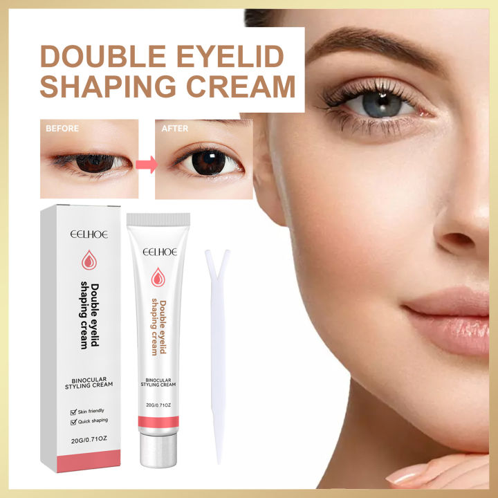 EELHOE Double Eyelid Shaping Cream Invisible Eyelids Enlargement Double ...