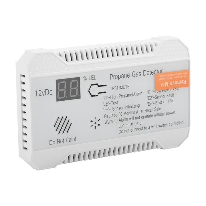 Propane Detector 12V Natural Gas Sensor Leak Alarm 85DB Siren for Car ...