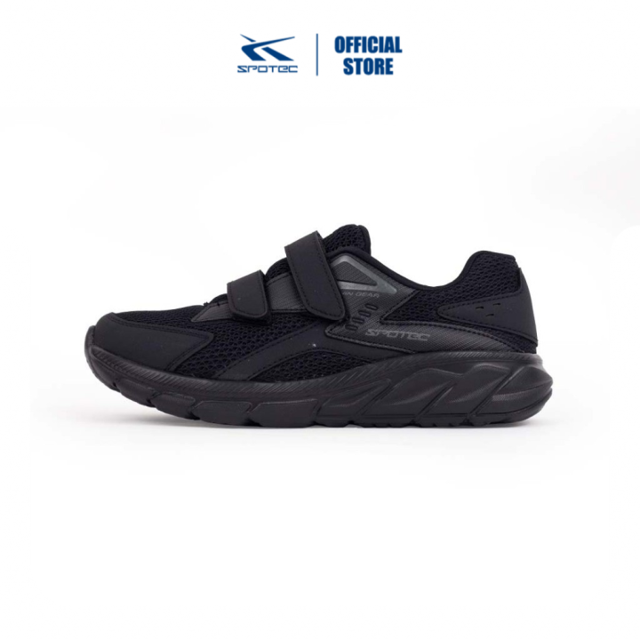 Spotec Kids Calvin Velcro Jr Sepatu Sneakers Anak - Hitam Hitam ...