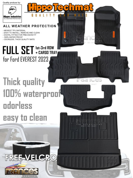 Ford Everest 2023 to 2025 Hippo Techmat Brand Deep Dish Floor Matting ...