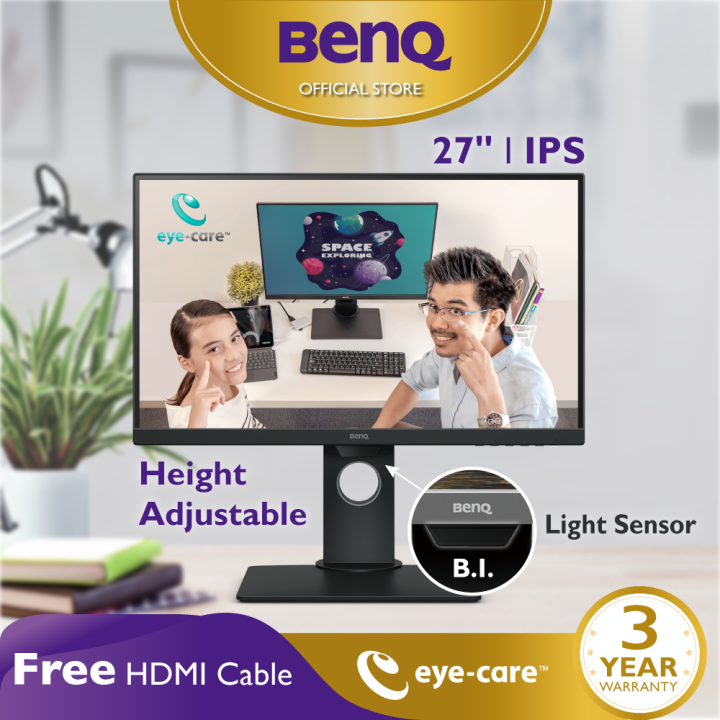 BenQ GW2780T 27" 1920x1080 FHD IPS 60Hz Low Blue Light Flicker-Free ...