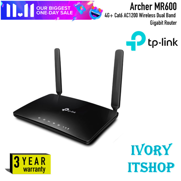 TP-Link Archer MR600 4G+ Cat6 AC1200 Wireless Dual Band Gigabit Router ...