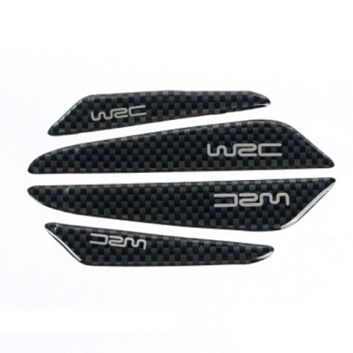 Stiker Mini Bumper Silikon Carbon Pintu Mobil WRC Universal 4Pcs ...