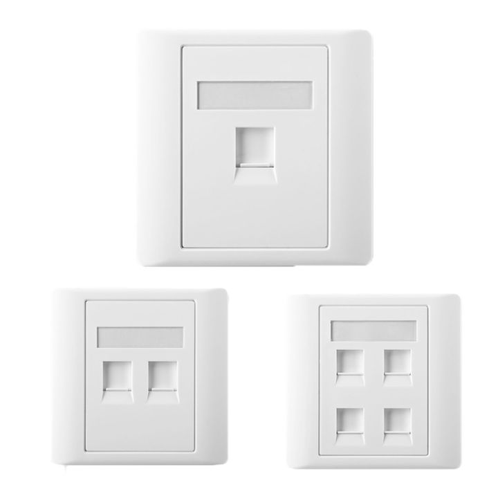 86*86mm RJ45 Faceplate Wall Socket CAT6 CAT7 module RJ45 Keystone Jack ...