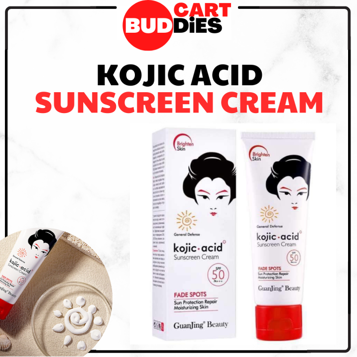 100% Very Effective Original KOJIC ACID COLLAGEN WHITENING SUNSCREEN CREAM SPF 50 - Face Whole ...