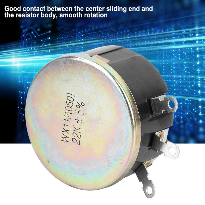 Garosa WX112 5W Single Turn Wire Wound Potentiometer Metal Resistor ...