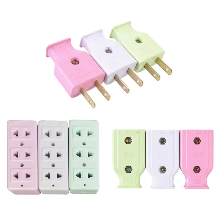 Electrical Plug PVC 10A 250V ( Assorted) Pure Copper Plug Flat Pin ML ...