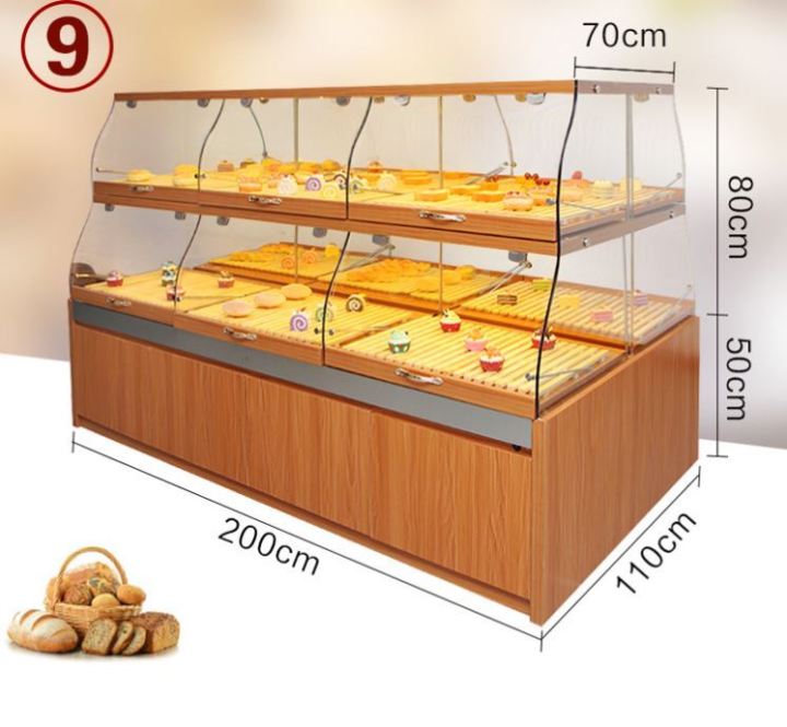 . New Bread Cabinet Bread Display Cabinet European Simple Dim Sum ...
