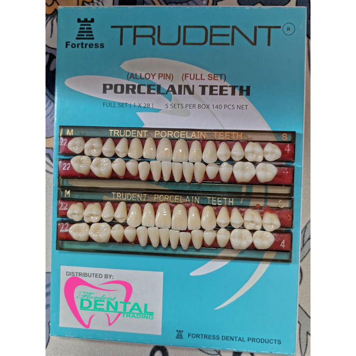 kkjl Trudent Porcelain Teeth SHADE 4 | Lazada PH
