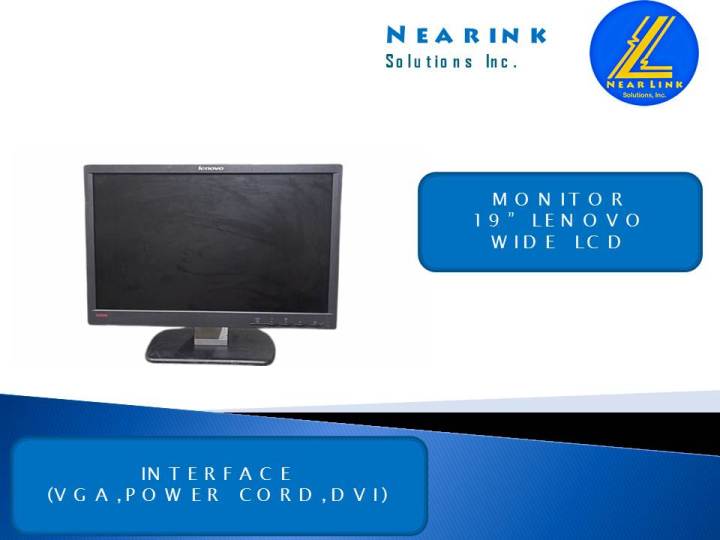 LENOVO 19 INCHES LCD WIDE MONITOR (USED) | Lazada PH