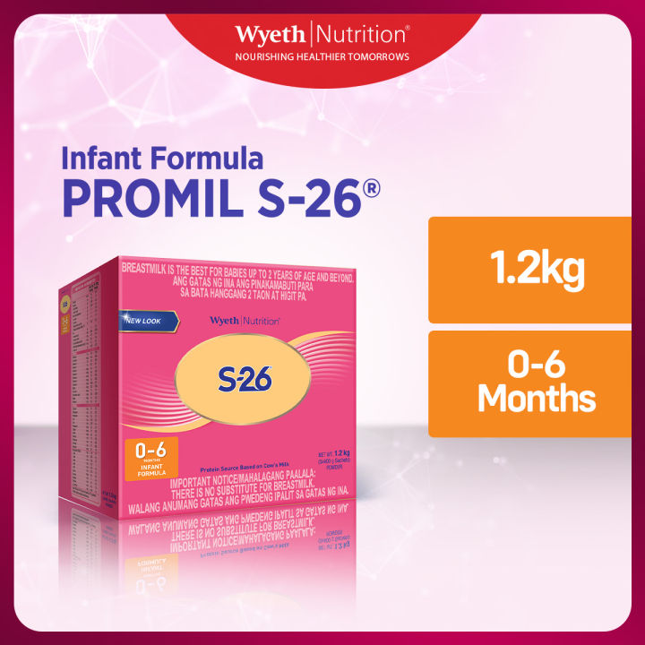 Wyeth® S-26® ONE Infant Formula for 0-6 Months Bag in Box 1.2kg x 1 | Lazada PH
