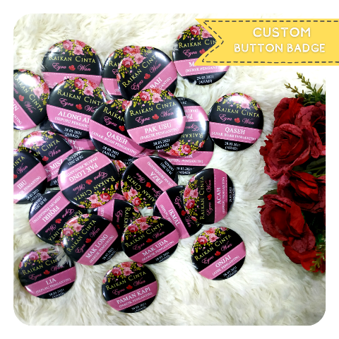 Button Badge untuk majlis perkahwinan,persatuan dan kelab | Lazada
