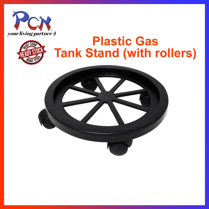 Good Quality Plastic Heavy Duty Gas Tank Trolley Stand (With Rollers ...