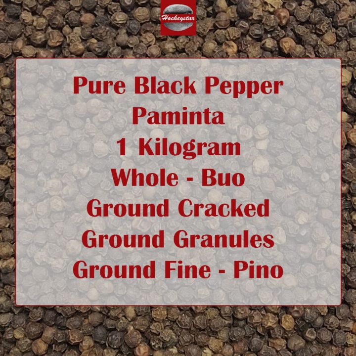 1 Kilogram Pure Black Pepper Paminta Whole Buo Cracked Granules Fine ...