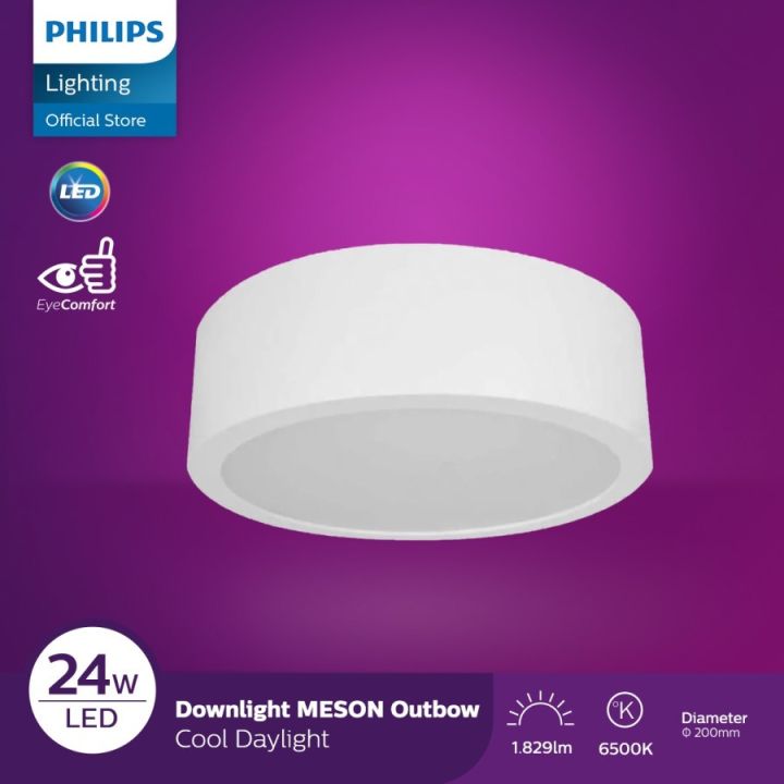 Lampu Downlight Light Panel LED Meson 24w OB/OutBow Philips - Putih ...