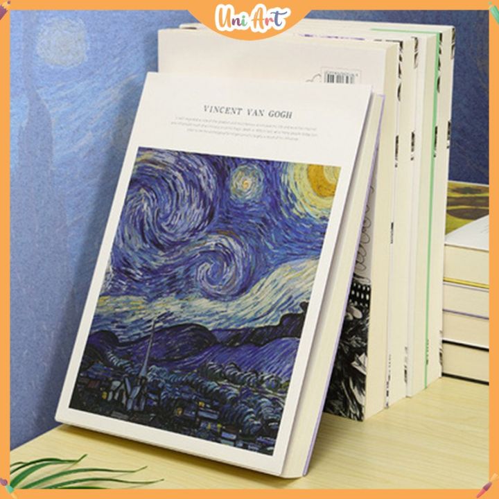 A5/B5 Van Gogh Sketchbook 120 Sheets Painting Drawing Graffiti Sketch ...