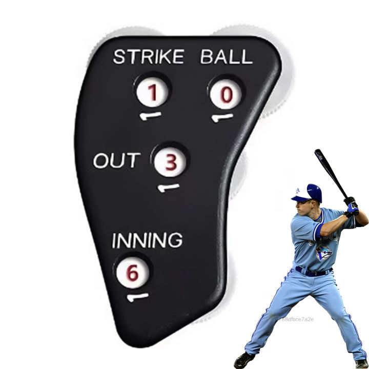 4 Wheel Baseball Umpire Clicker Black Umpire Indicator Gear for Scorekeeper Recording Outs ...