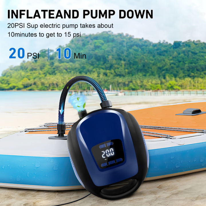 Surfboard Kayak DC Electric SUP Paddle Inflator 20psi Vehicle Inflator ...