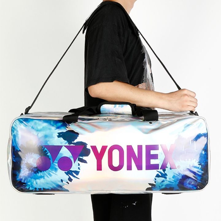 2022 YONEX Waterproof Badminton Racket Bag Rectangle Laser Pattern ...