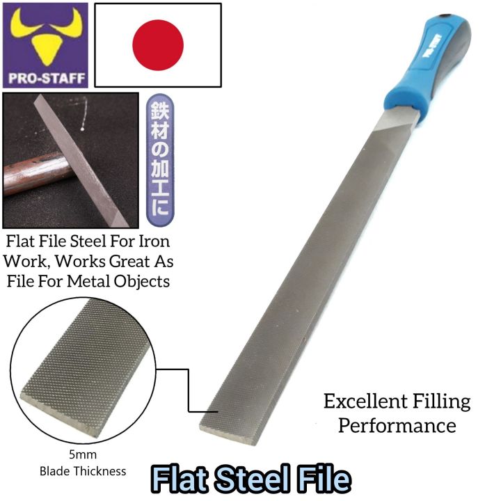 Pro Staff Japan Flat File Steel Hand Tool For Ironwork For Debris Steel ...