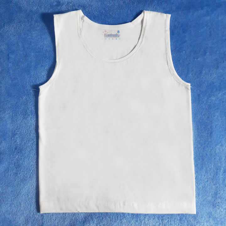 Kentucky Plain White Sabrina Cotton Sando for Girl | Lazada PH