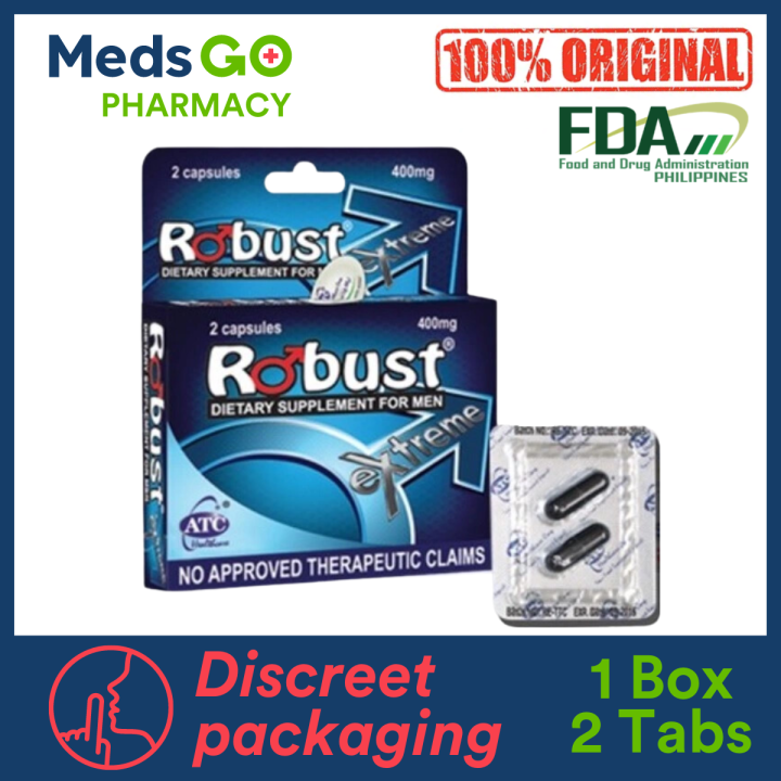 ROBUST EXTREME Original for Men Herbal Capsule - 1 Box x 2 Caps ...