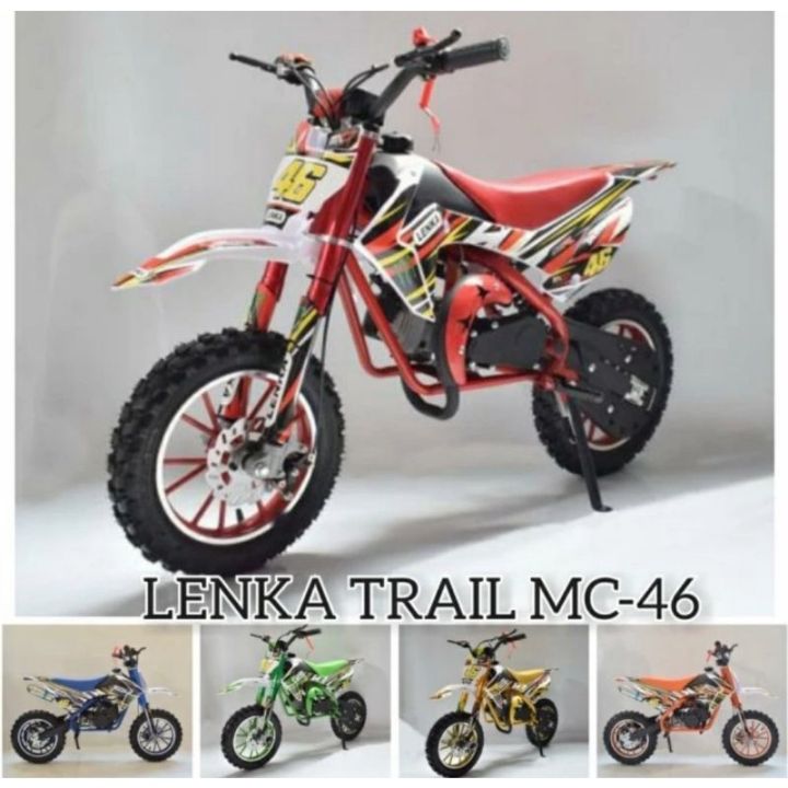 Motor mini trail Lenka MC 46 Matic 50cc | Lazada Indonesia